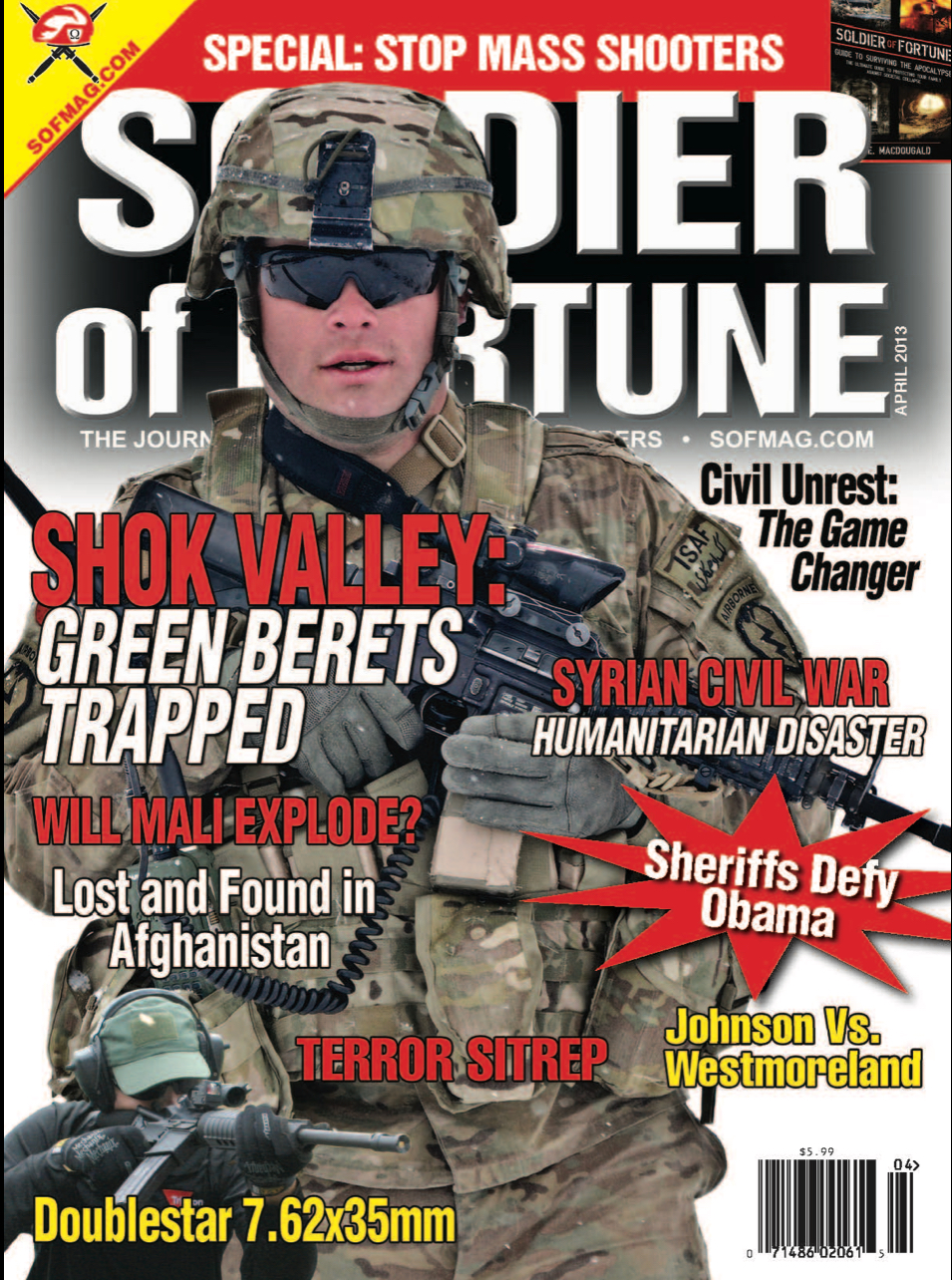 The Green Beret Of Shok Valley, MOH recipient – Soldier of Fortune Magazine